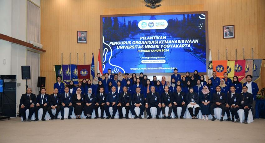 Pelantikan Pengurus Ormawa UNY Periode Tahun 2024 | Universitas Negeri Yogyakarta